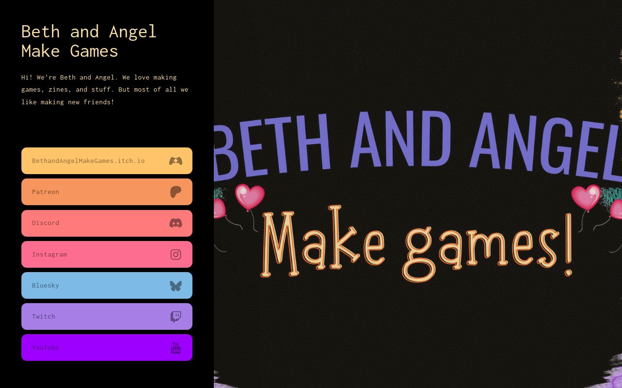 Beth and Angel Make Games